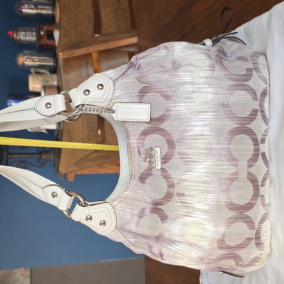 Coach | Bags | Coach Madison Op Art Ikat Maggie Shoulder Bag With Dust ...